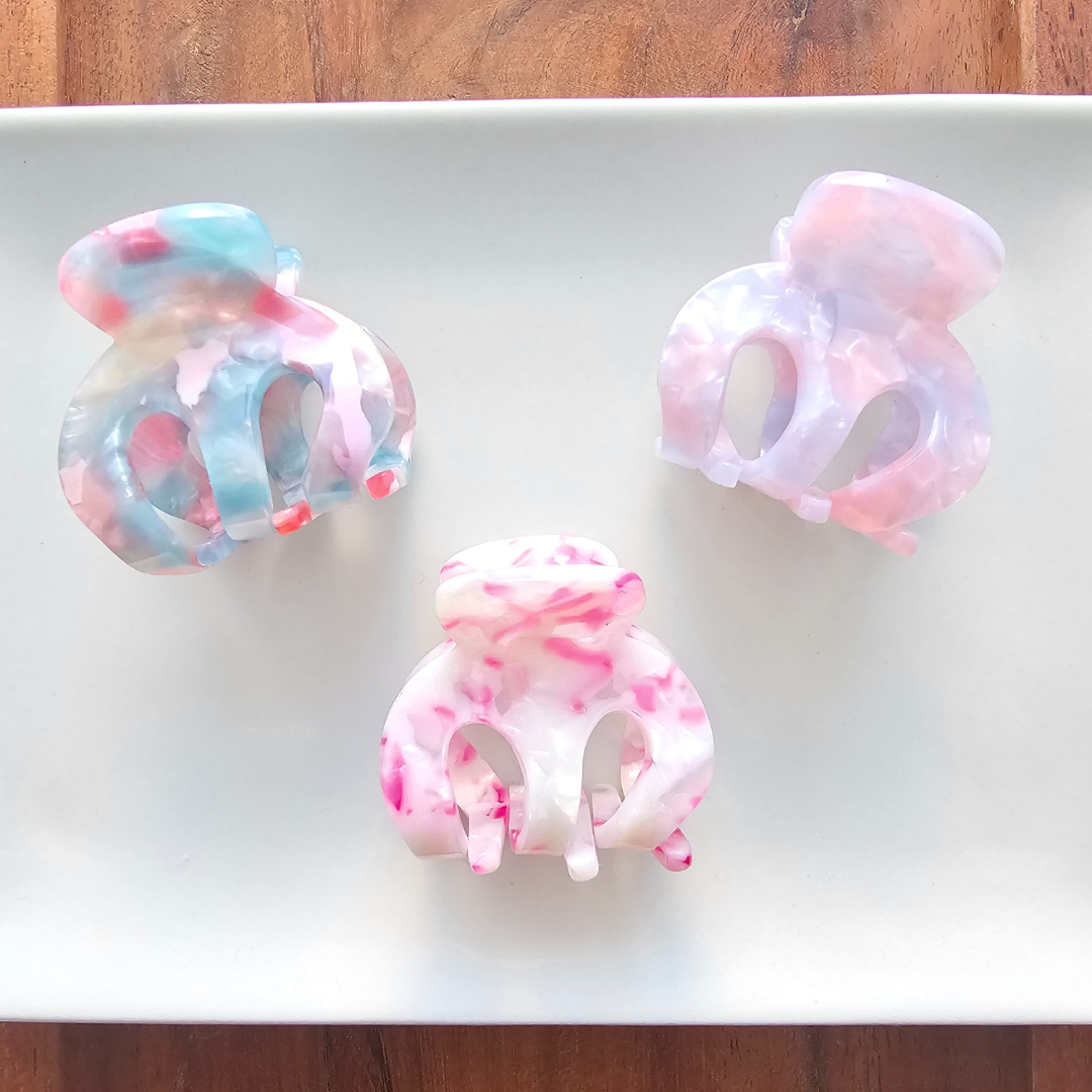 Claire Hair Claw Trio - Secret Garden, Cherry Blossom, and Enchanted ...