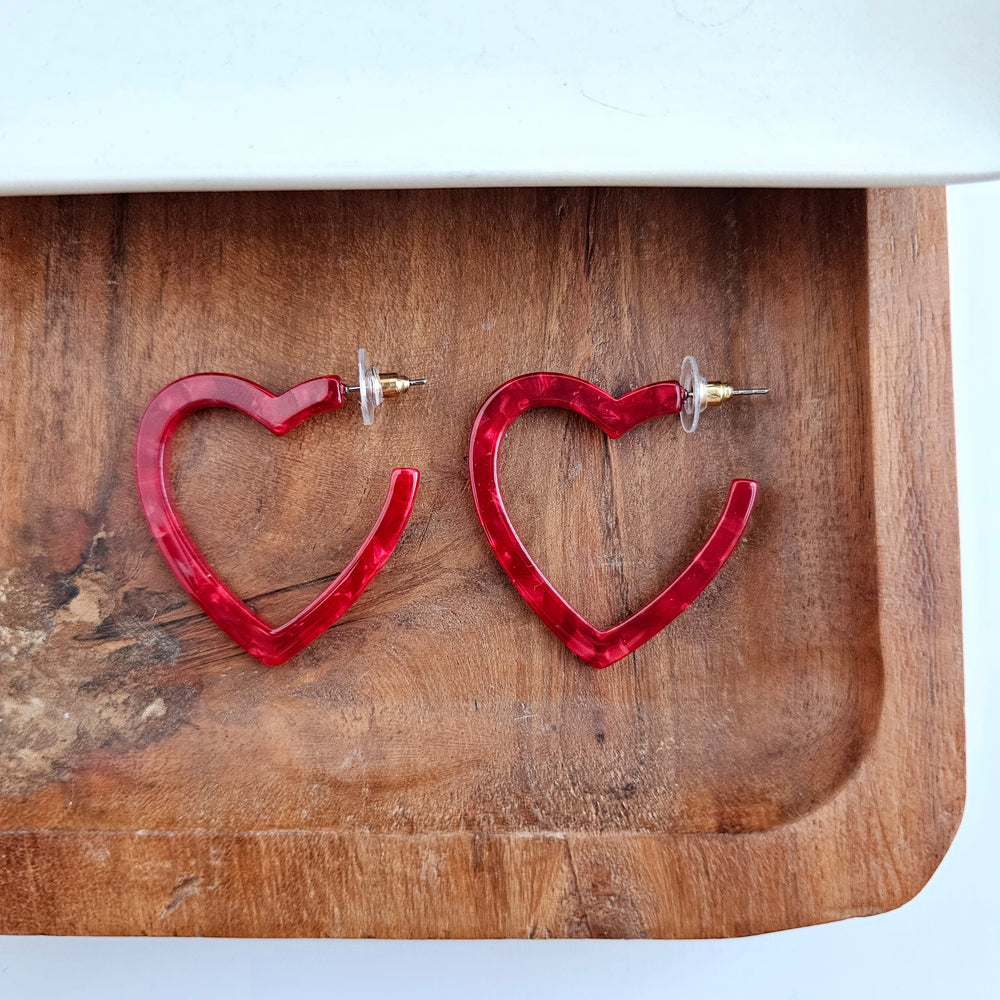 Heart Hoops - Red – Spiffy & Splendid
