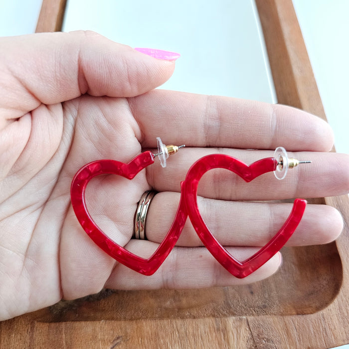 Heart Hoops - Red – Spiffy & Splendid